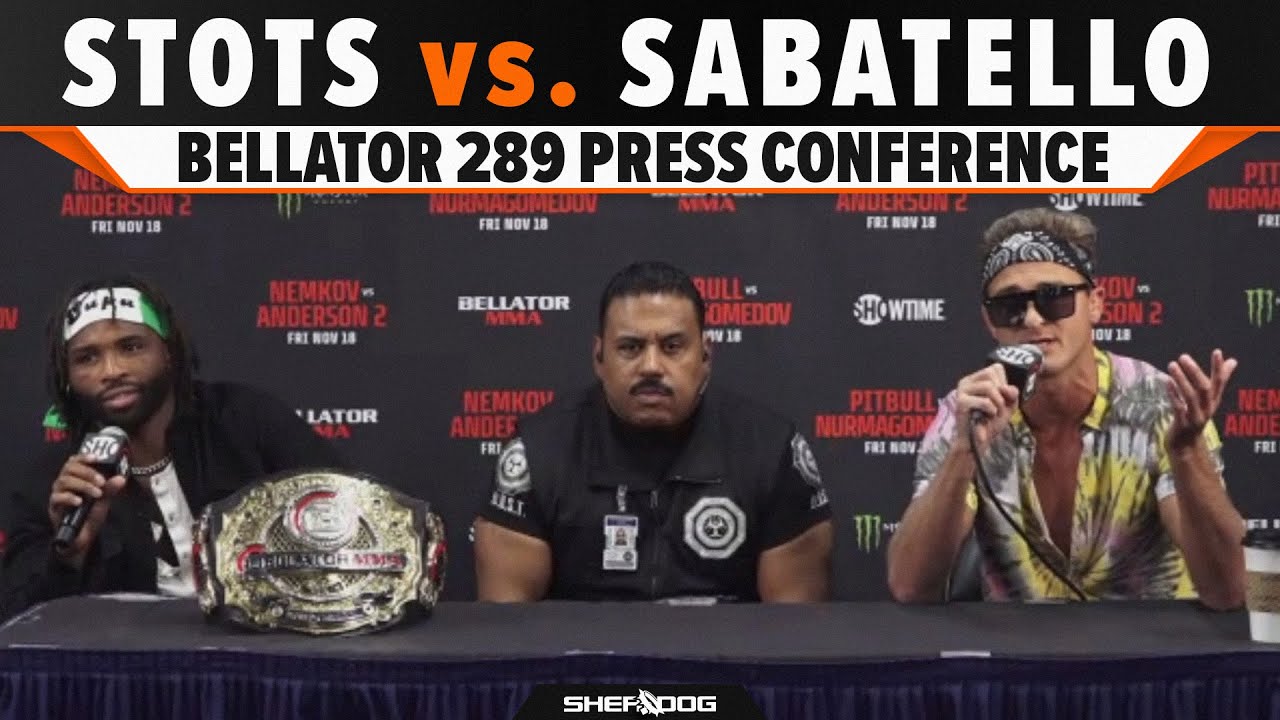 Bellator 289: Raufeon Stots vs. Danny Sabatello | Press Conference - YouTube
