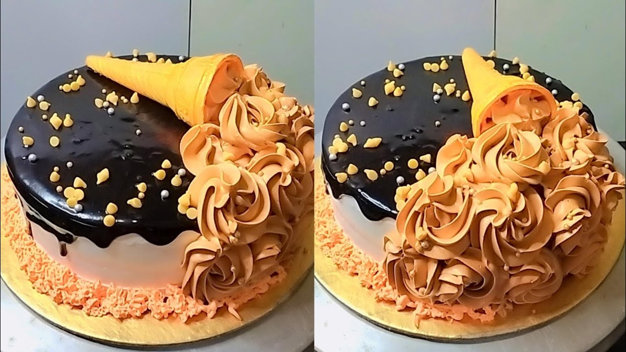 Homemade cake decorating ideas || DIY chocolate cake decorating || easy ...