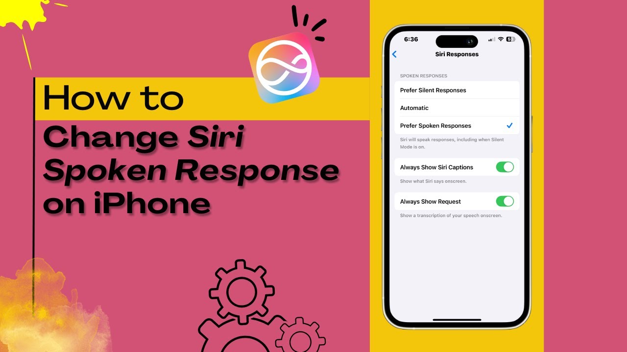 How to Change Siri Spoken Response on iPhone - YouTube