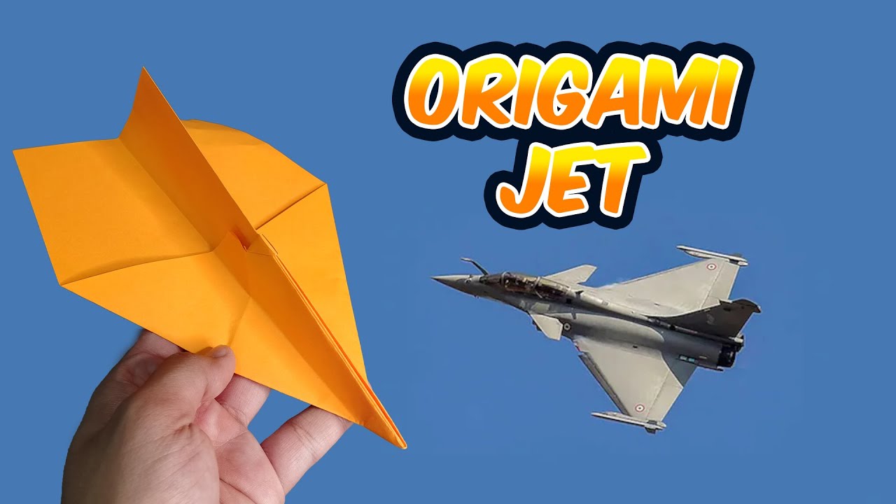 Origami Jet Can Fly to The Moon | Origami Craft Paper - YouTube