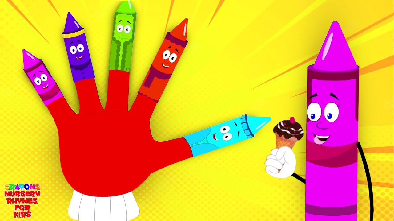 Christmas Finger Family Nursery Rhyme & Baby Song for Kids by Crayons ...