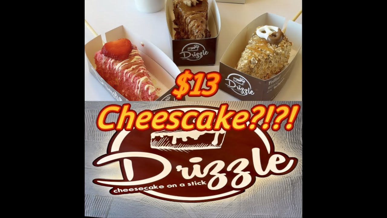 Trying Drizzle Cheesecake on a Stick for the FIRST TIME - YouTube