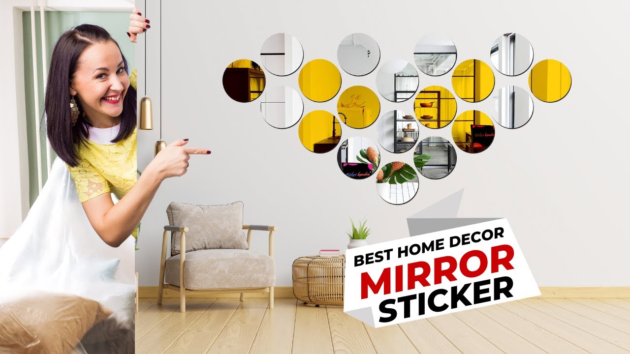 Acrylic Wall Mirror sticker | Mirror sticker for Home Decor | Wall ...