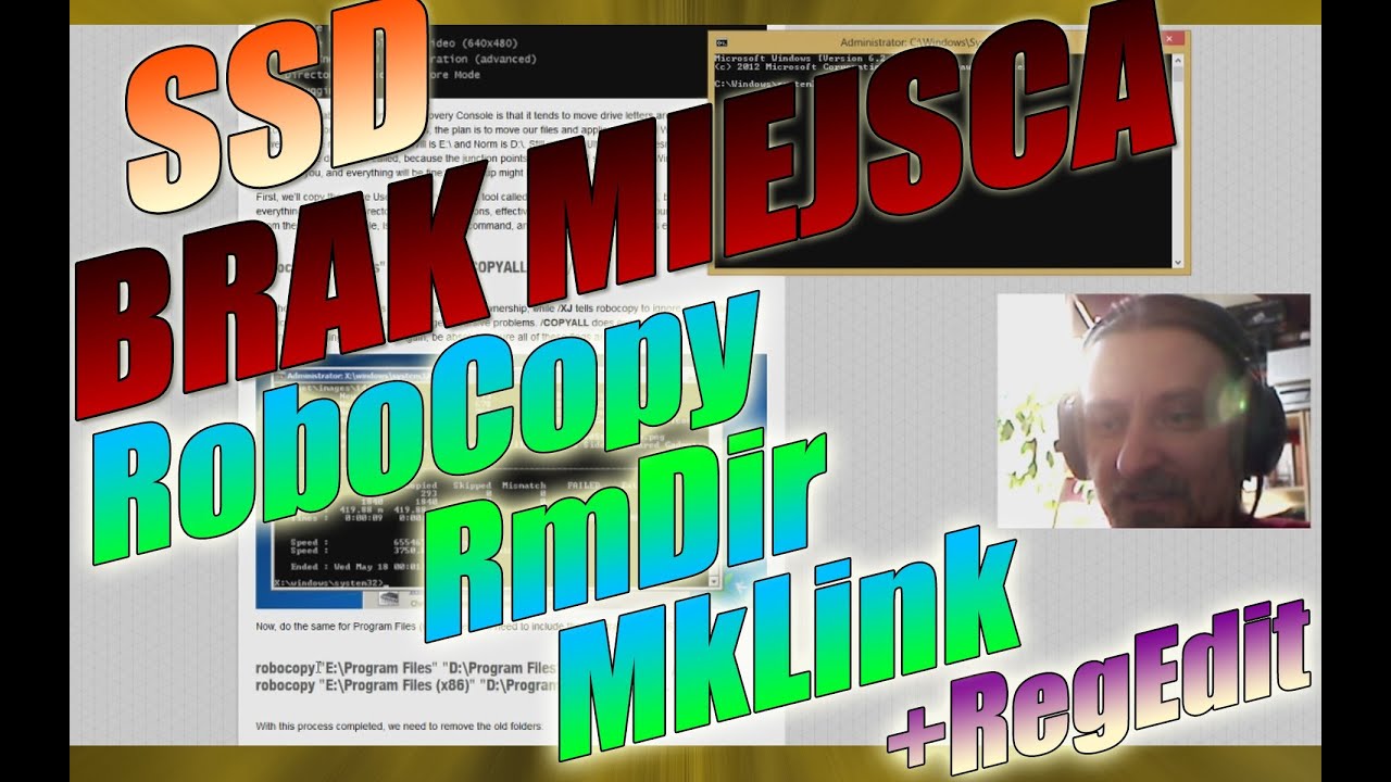 A gdy kończy się miejsce na SYS HDD/SSD to co zrobić? RoboCopy|RmDir ...