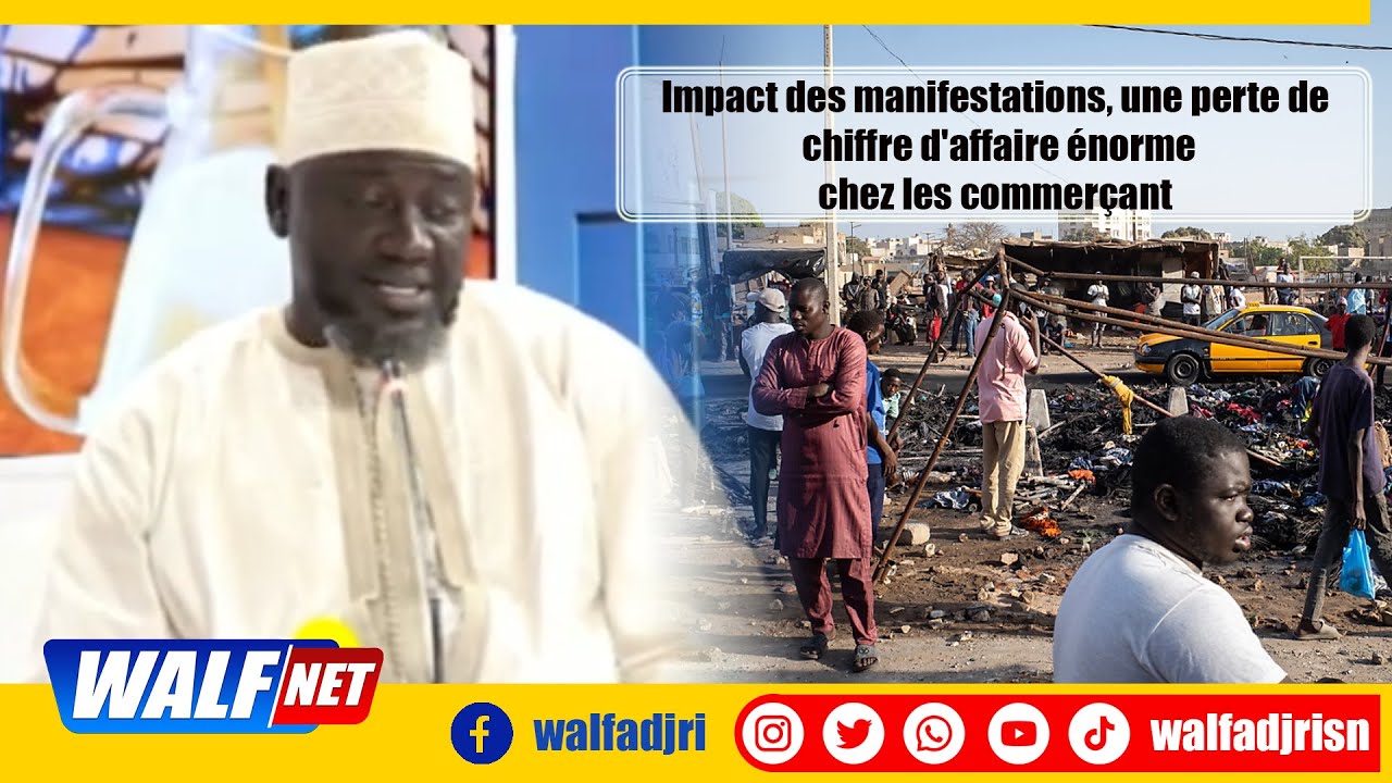 Conséquences des manifestations, une perte énorme du chiffre d'affaire ...