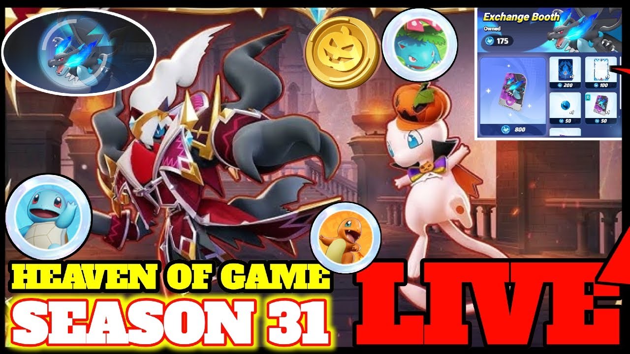 Pokemon unite live 😃Season 31 with Heaven of Game! 🎯 Solo play 😎 Part ...