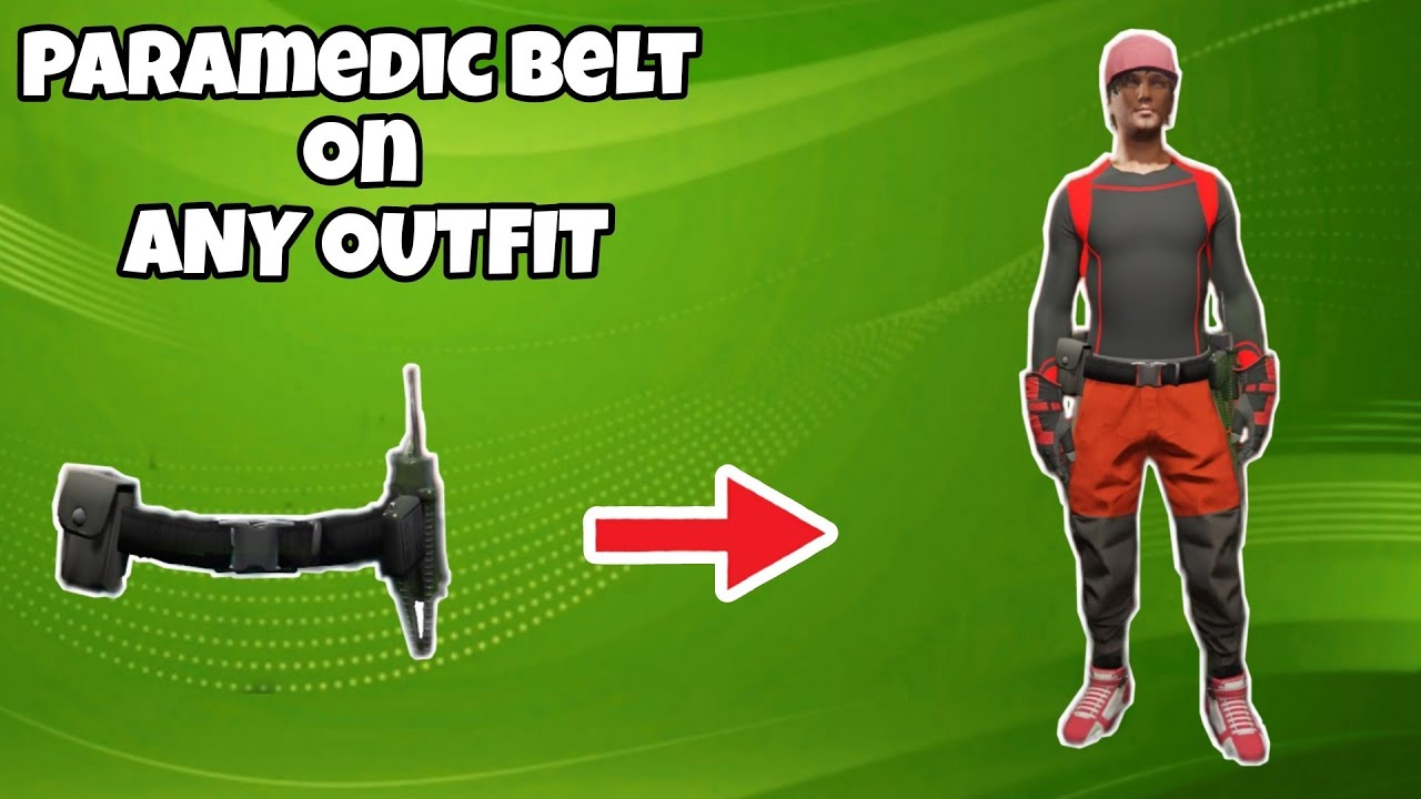 *New* How to Get the Paramedic Belt on Any Outfit Patch 1.69! - YouTube
