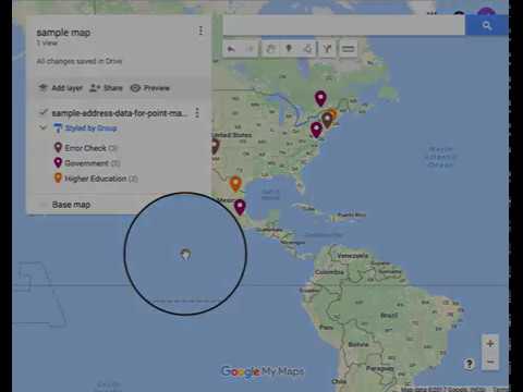 Point Map with Google My Maps - YouTube