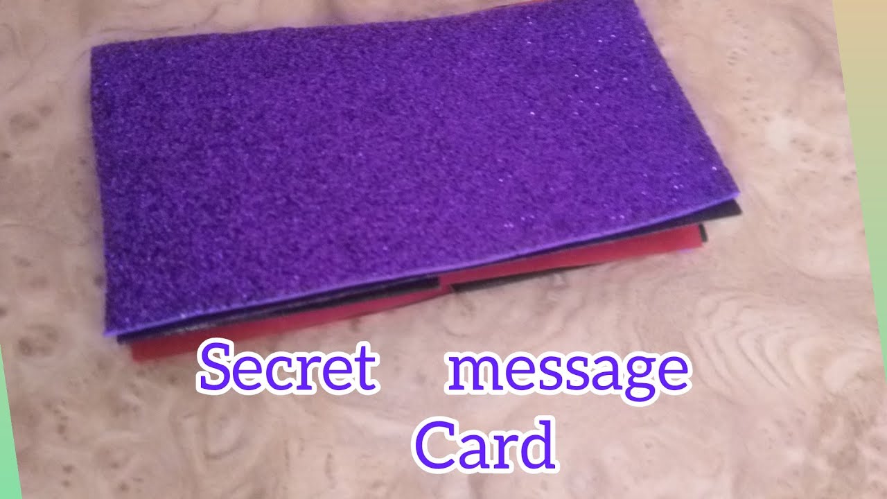 How to make secret message card - YouTube