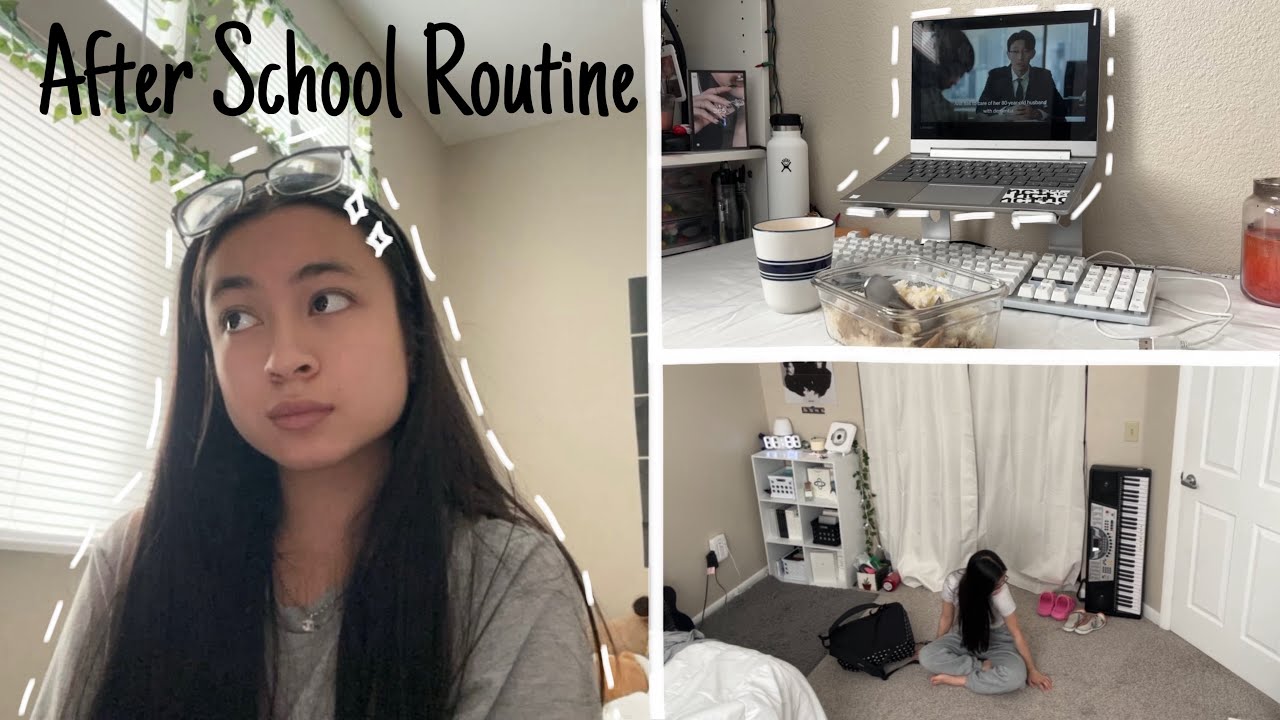 Productive Vlog🌱: after school routine, homework - YouTube