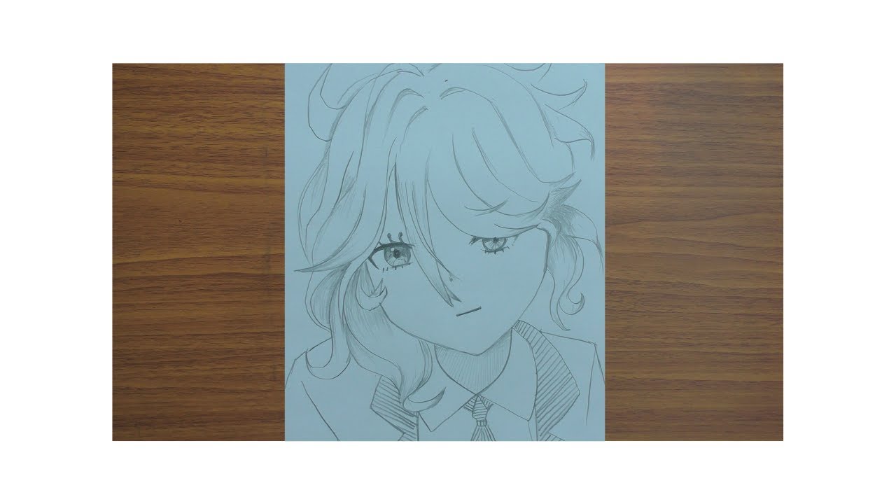 How to Draw Anime Girl With Hair Covering Her Eyes : Artistic Hair ...