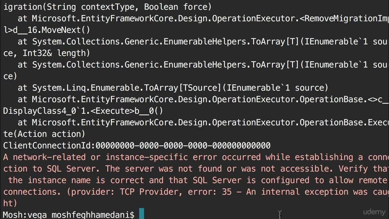 ASP.NET Core | #21 - Creating the Database [By Mosh Hamedani] - YouTube