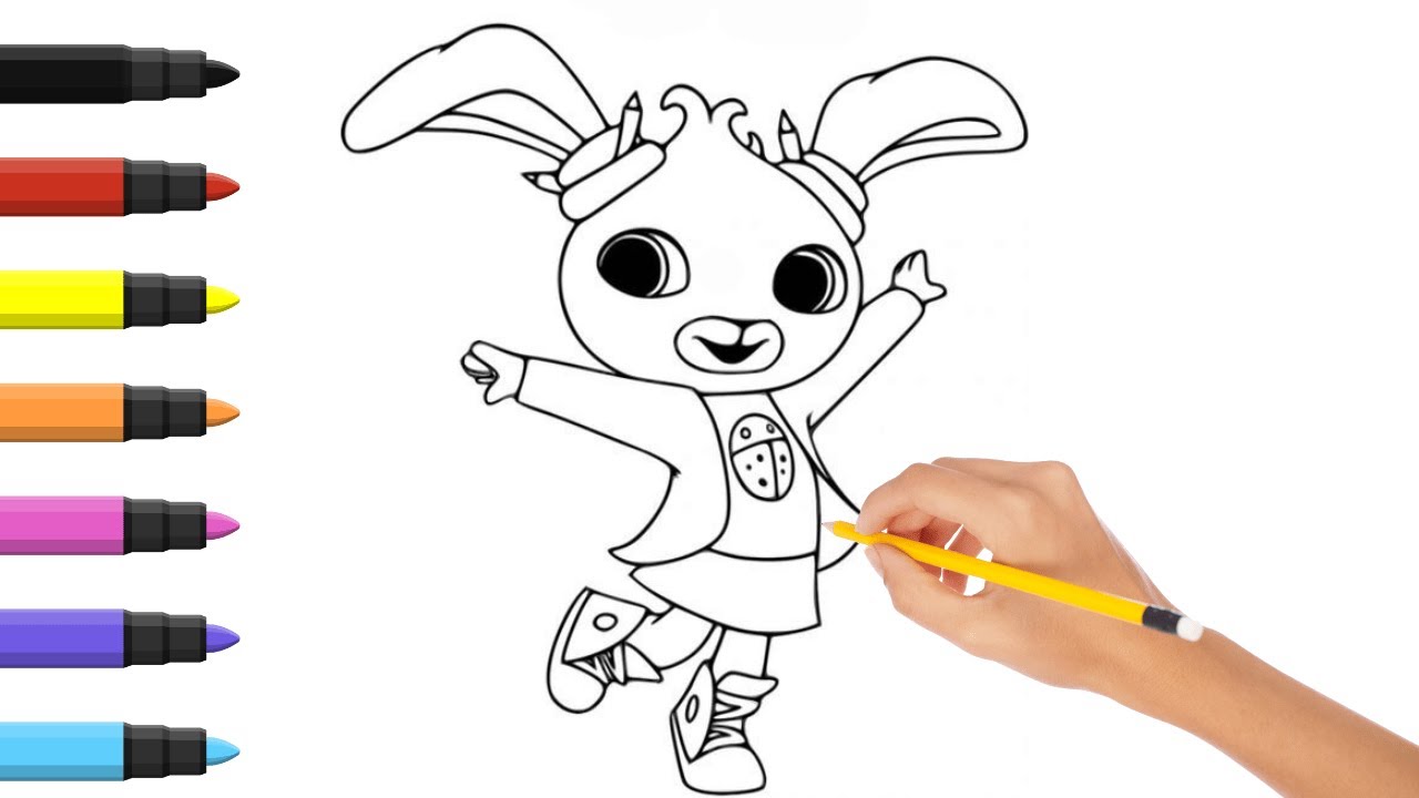 Learn to Draw Coco, the Bunny from Bing Cartoon - YouTube