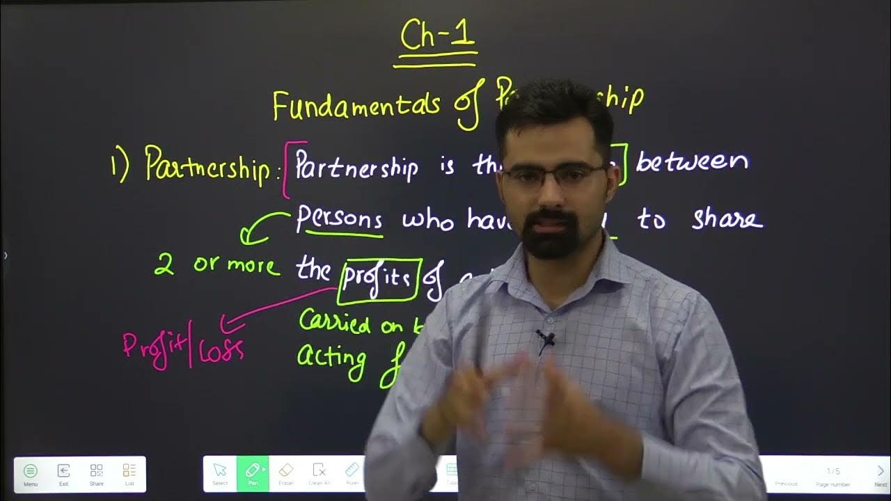Fundamentals of Partnership | Class 12 | Accounts | Partership ...