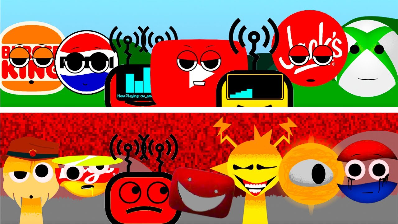 Incredibox Sprunki Retake But Logos | Normal Vs Horror - YouTube