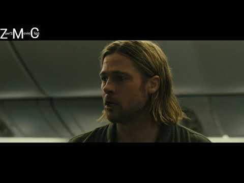 World war Z | action scene | Zombies in airplane| 7/10