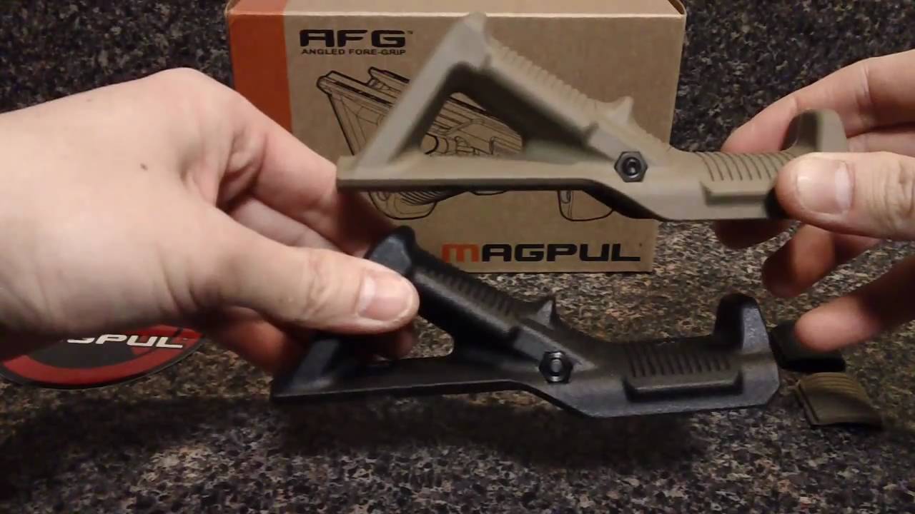 Magpul vs Magpul PTS Angled Fore Grip AFG - YouTube