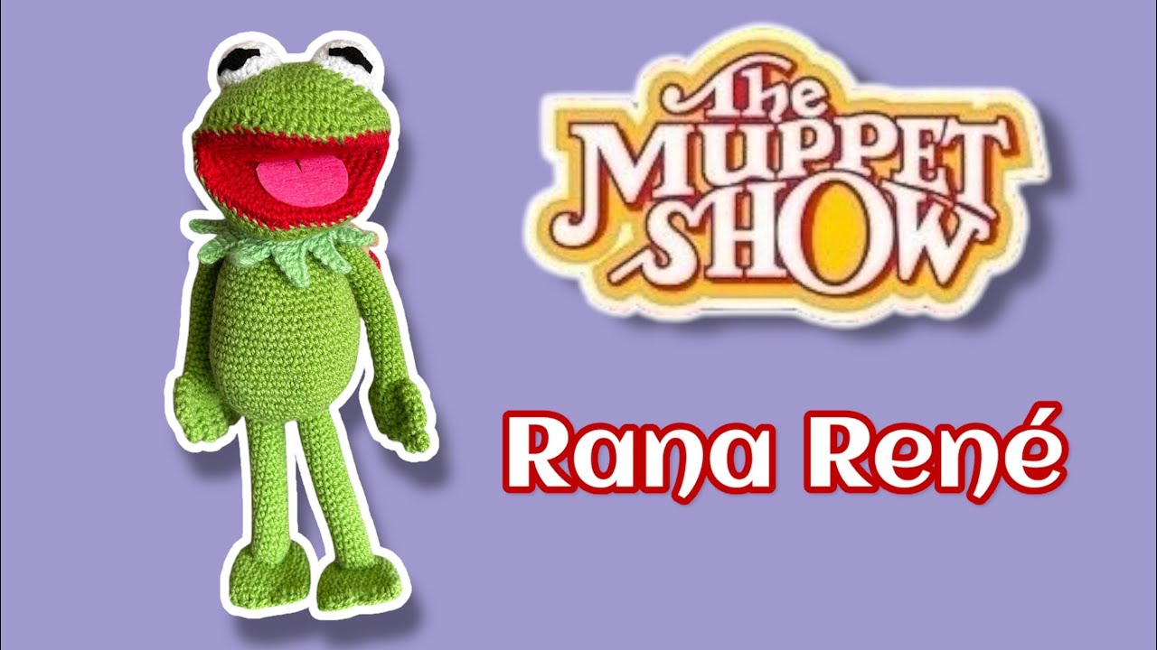 Cómo tejer a la RANA RENE de Los Muppets paso a paso tutorial crochet ...