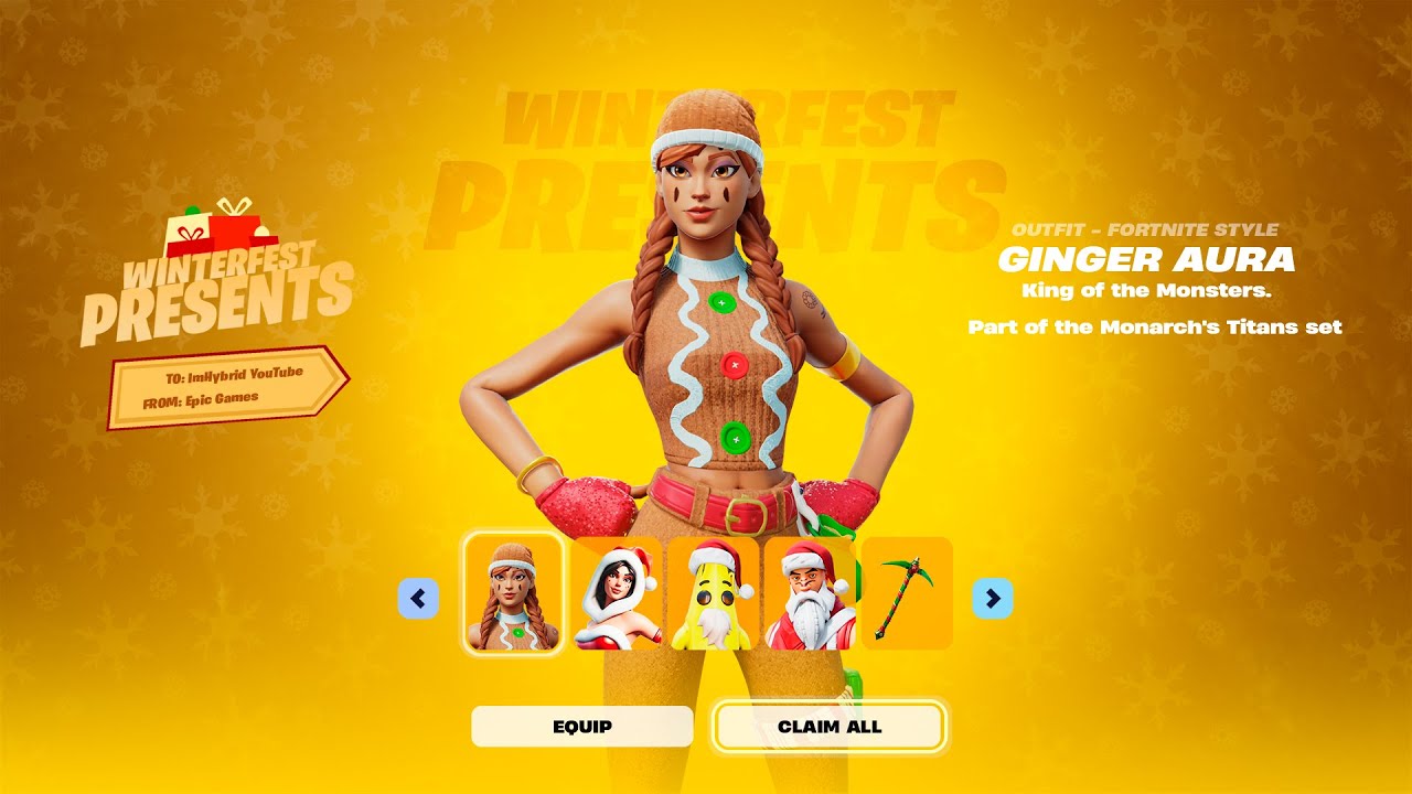 Fortnite 15th WINTERFEST PRESENT! - YouTube