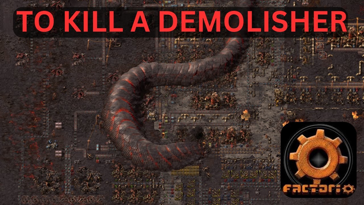 Factorio Space Age: how to kill a demolisher - YouTube
