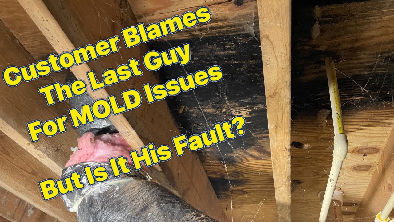 HVAC Duct System FALLING Apart! MOLD Issues In House! - YouTube
