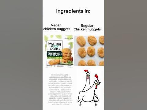 Vegan chicken nuggets vs chicken nuggets - YouTube