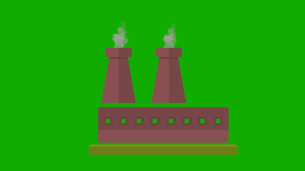 Animated Factory Green Screen - YouTube