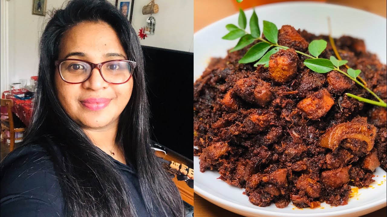 Pork ullarthu ( pork Fry) ||Ammu’s Kitchen UK|| - YouTube