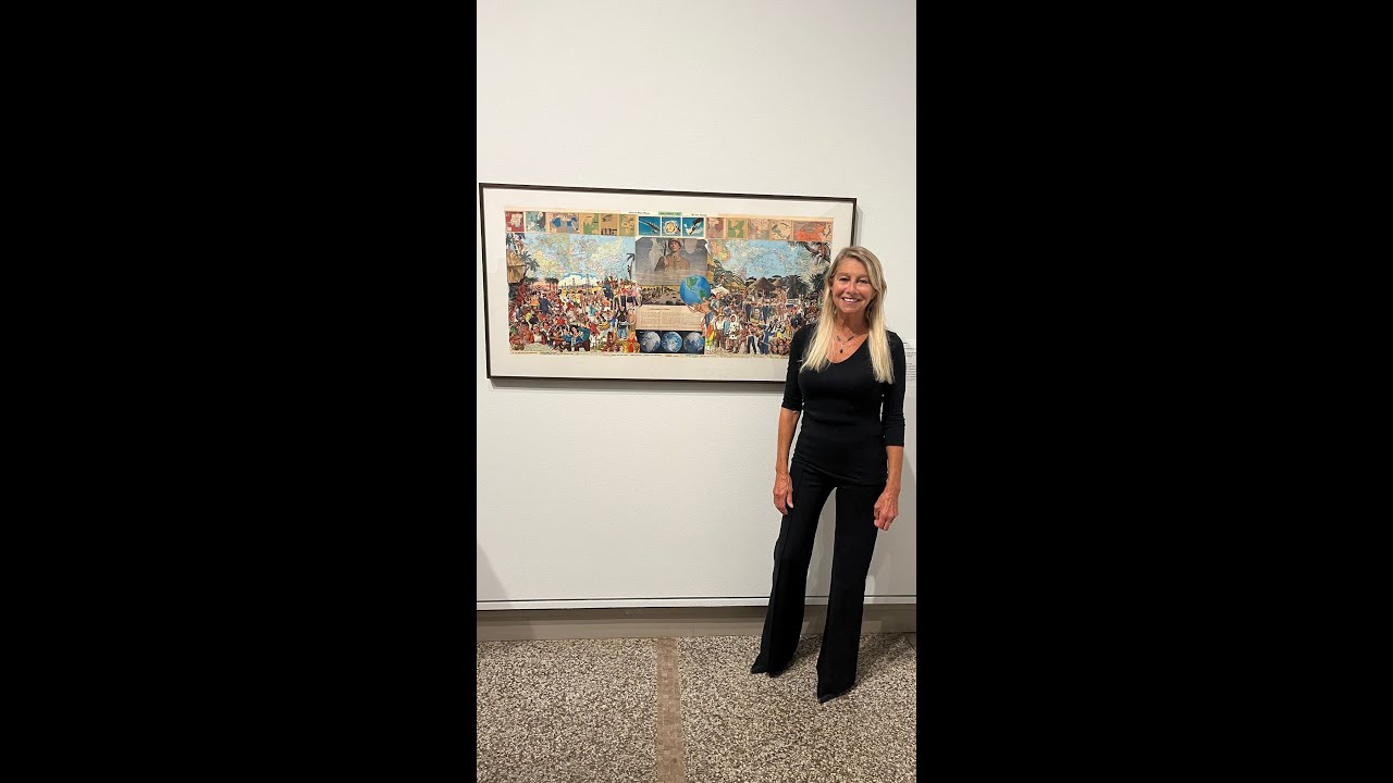 Artist Sally B. Edelstein speaks about her collage "Ambassador of Peace ...
