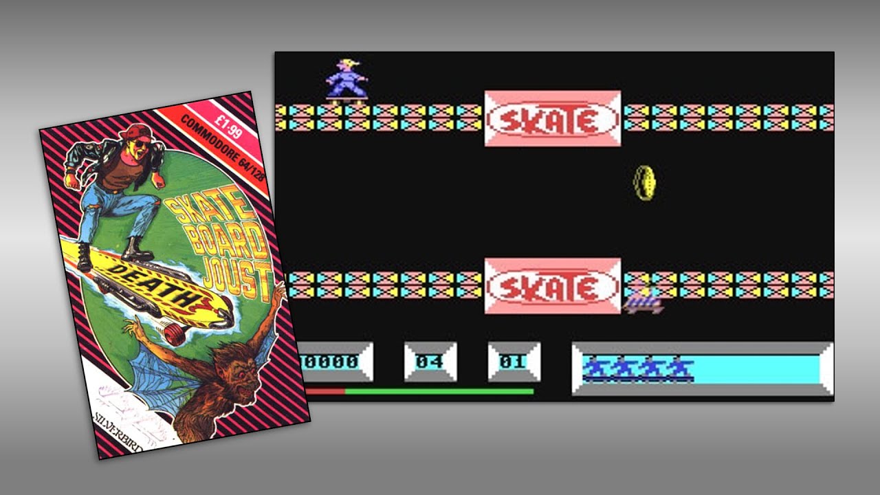 The Silverbird Selection Game Review - Skateboard Joust (Commodore 64 ...