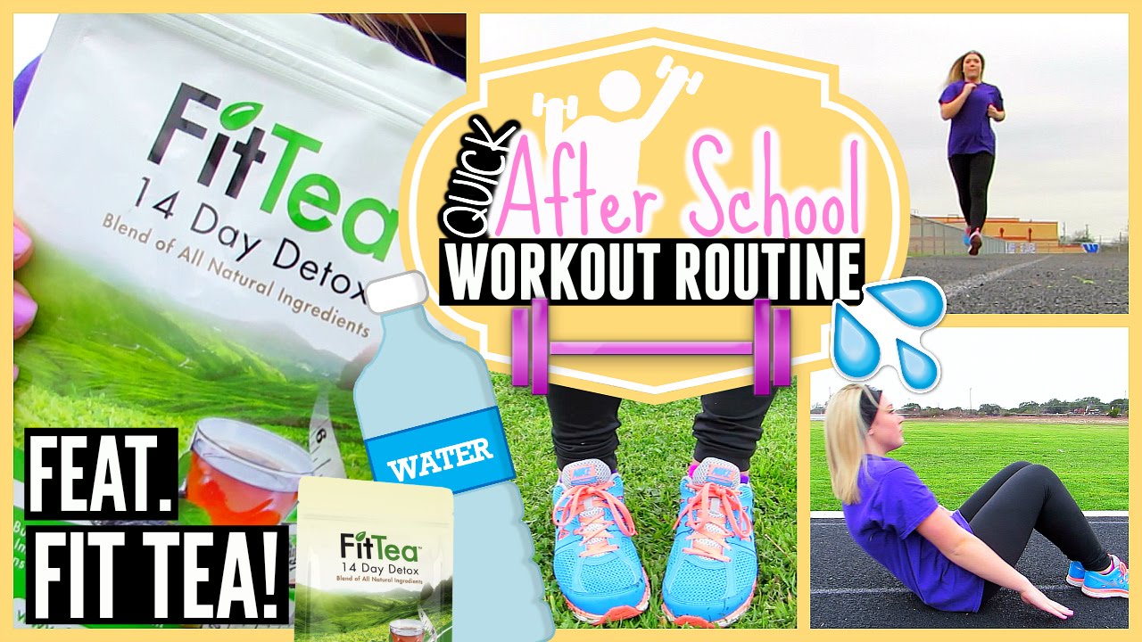 After School Workout Routine | Feat. FitTea! - YouTube
