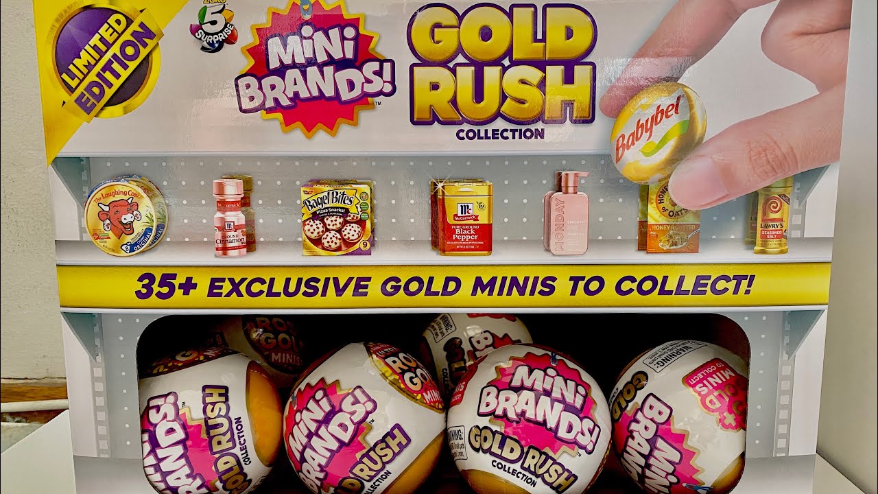 GOLD RUSH MINI BRANDS UNBOXING!!! (Limited Edition) 2021 - Zuru 5 ...