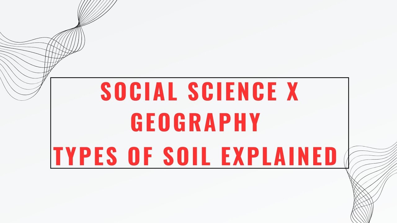 Social Science Class 10th Types of Soil Topic Explained For MCQs | BY ...
