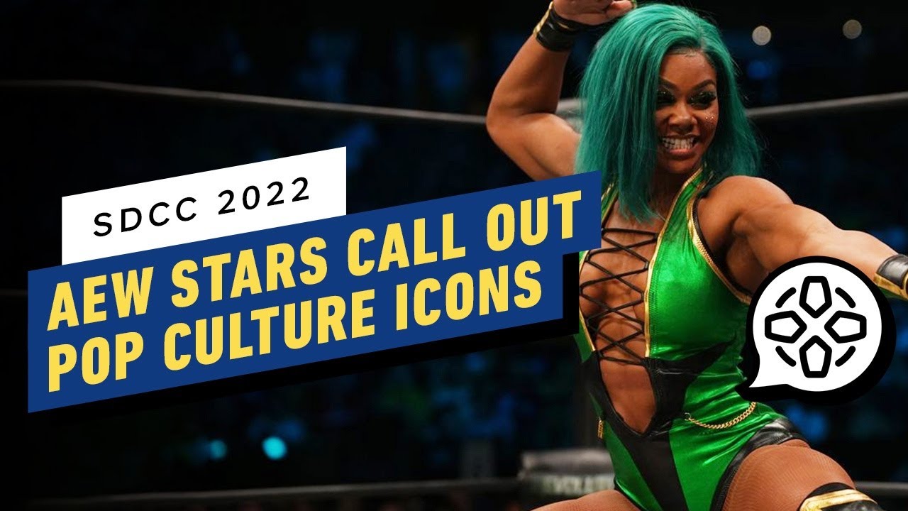 AEW Stars Call Out Pop Culture Icons | Comic Con 2022 - YouTube