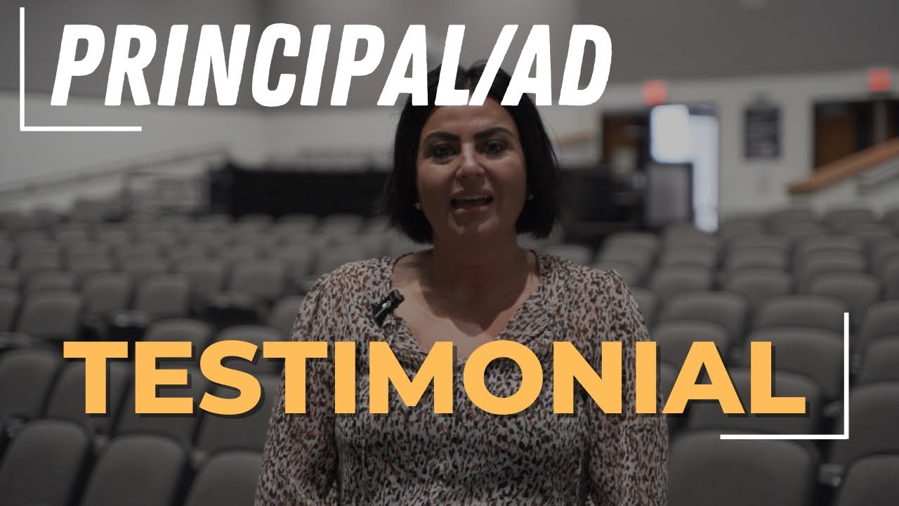 Principal/AD Testimonial with Lance Thonvold - YouTube