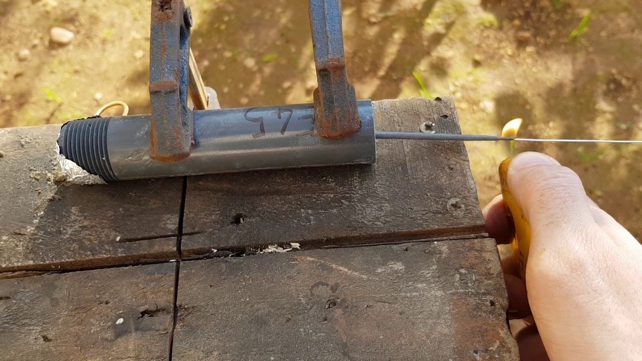 Homemade Sugar rocket motor - YouTube