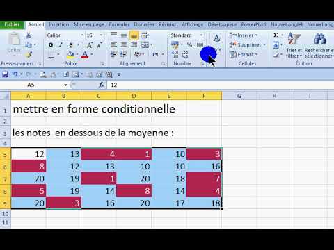 EXCEL TUTORIEL MISE EN FORME CONDITIONNELLE - YouTube