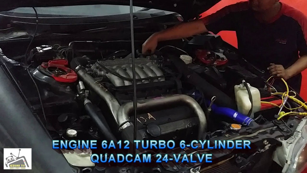 PROTON PERDANA ENGINE 6A12 DOHC V6 TURBO 24 VALVE - YouTube