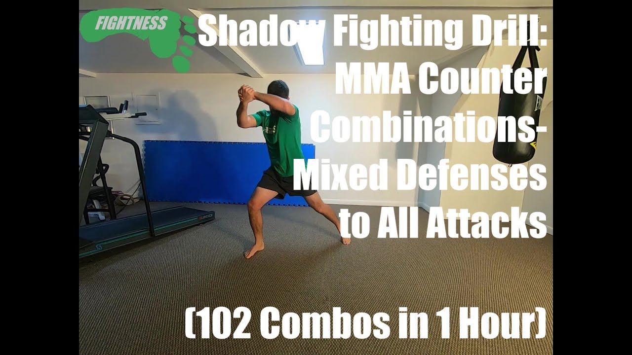 MMA Counter Combos - Mixed Defenses to All Attacks - Shadow Fighting ...