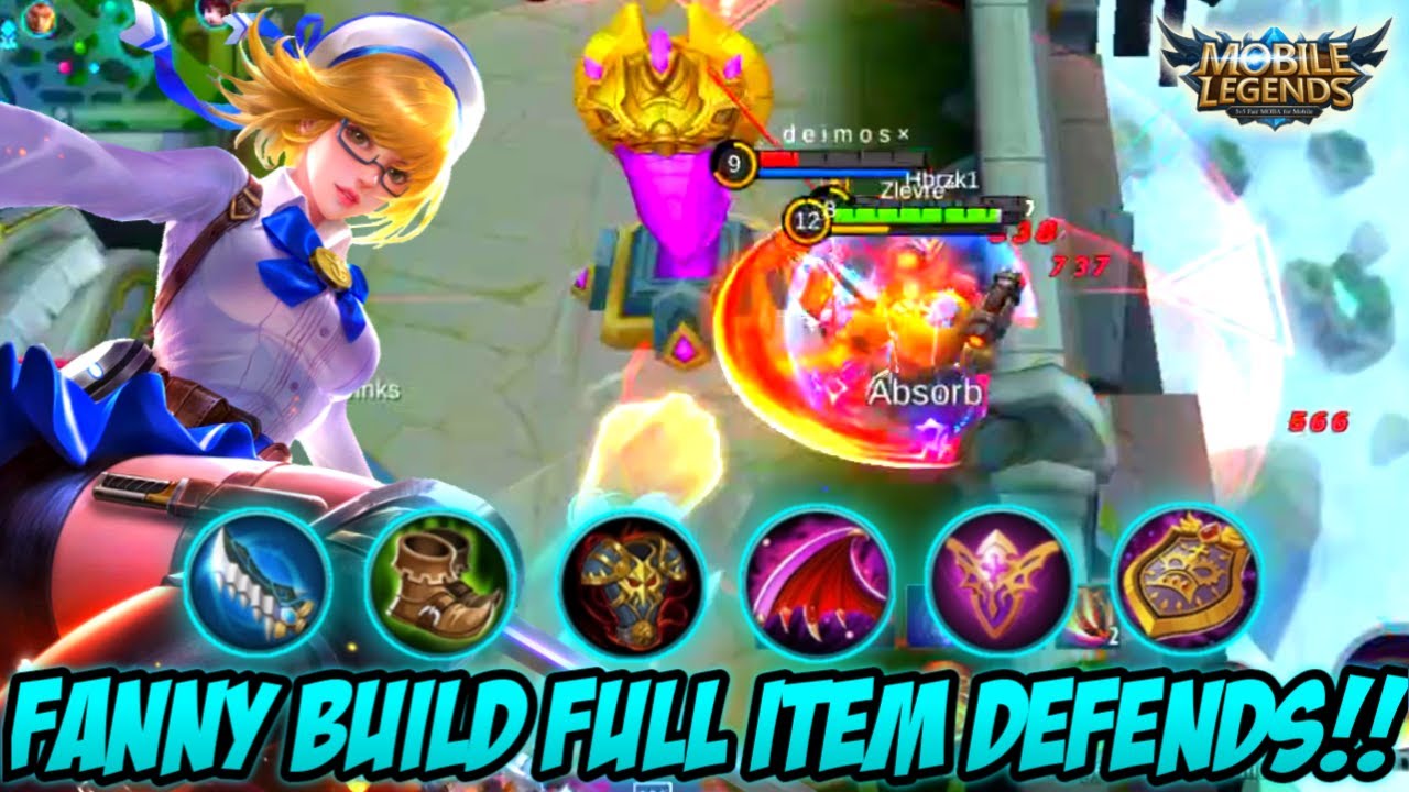 FANNY BUILD ITEM TANK! FANNY FIRST PICK,FANNY HYPERCARRY,SINYAL DELAY ...