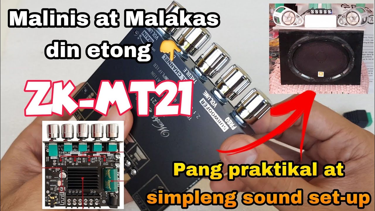 Wuzhi Audio ZK-MT21 pang magandahang tunog!! - YouTube