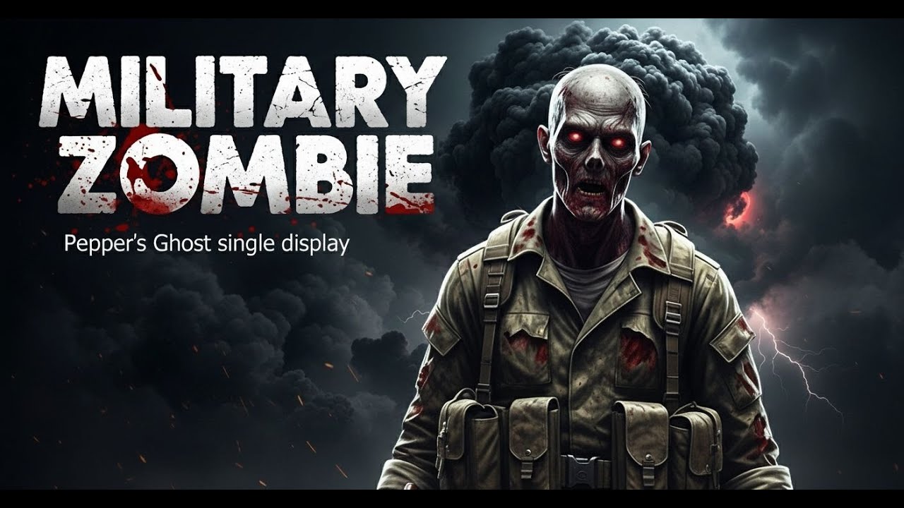3d hologram video world war military zombie pepper's ghost display ...