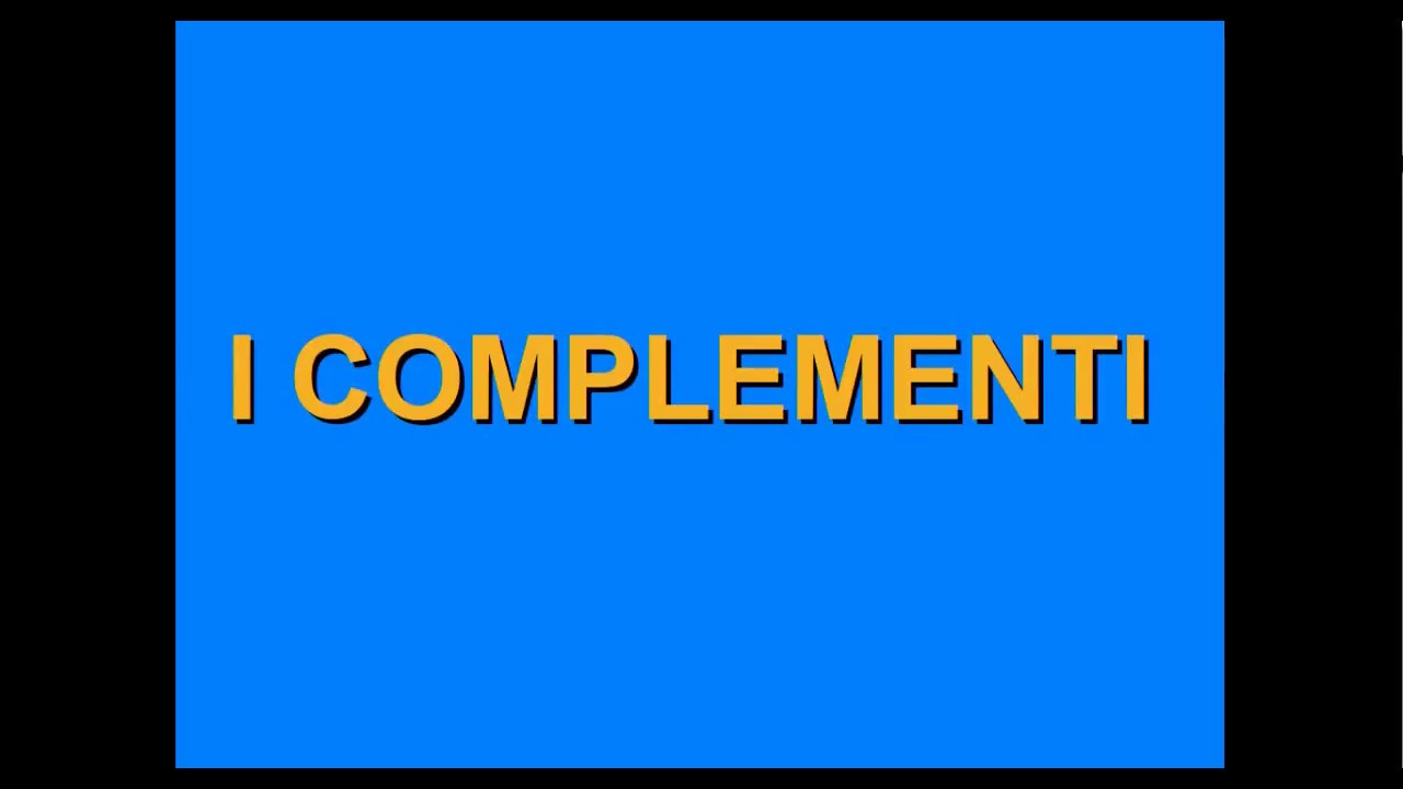 Grammatica2: I complementi diretti: oggetto e predicativo dell'oggetto - YouTube