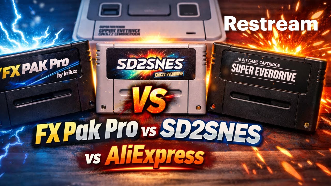 ⚔️ EN DIRECT – FX Pak Pro vs SD2SNES vs AliExpress Que - YouTube