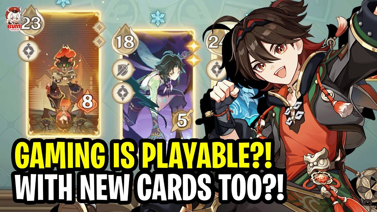 Is Gaming A Hidden Character? With New Cards too! | Genshin TCG - YouTube