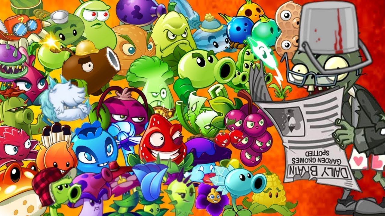 Plants vs Zombies 2 Top Zombie Gameplay Every Free Plant vs Newspaper ...
