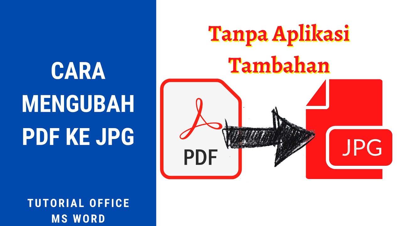 Cara Mengubah File PDF Jadi JPG, Cara Ubah PDF Ke PNG - YouTube