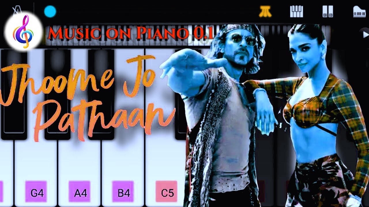 Jhoome Ja Pathaan-Viral And Trending Song /Mobile Piano Cover/Shahrukh ...