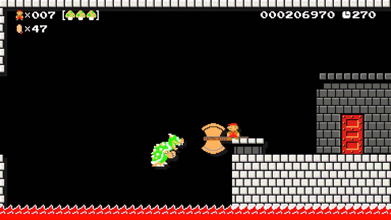 Super Mario Maker: Sample Course "Festival of Fire" [1080 HD] - YouTube