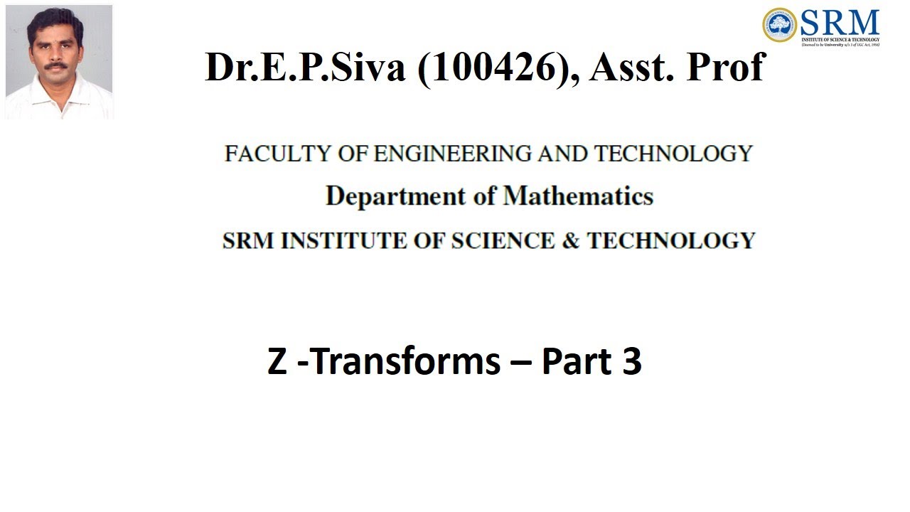 Engineering Mathematics | Z - Transforms part 3 - YouTube